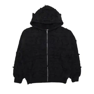 Supreme X Griffin Zip Up Hooded Sweatshirt - Black
