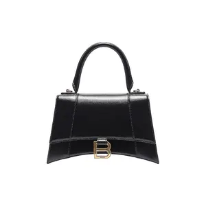 Balenciaga Hourglass Small Top Handle Bag - Black