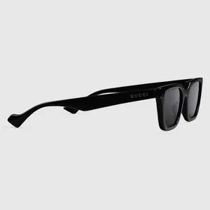 Gucci Rectangular-frame Sunglasses - Black