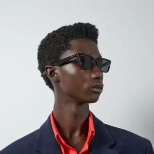 Gucci Rectangular-frame Sunglasses - Black