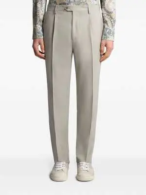 Etro Tailored Wool Trousers - Neutrals