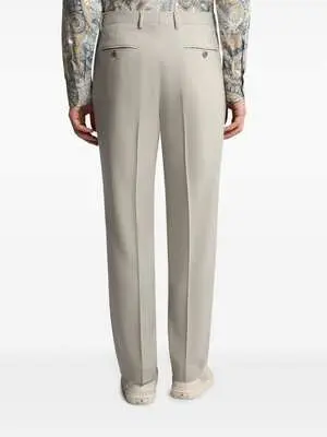 Etro Tailored Wool Trousers - Neutrals