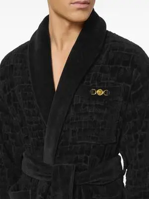 Versace Icon Medusa-plaque Bathrobe