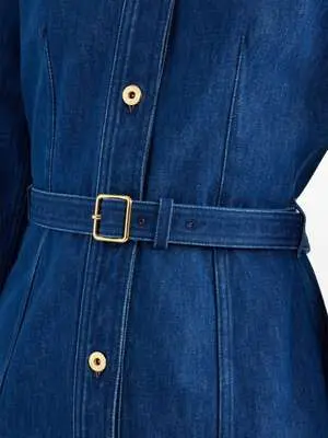 PATOU Denim Mini Shirt Dress