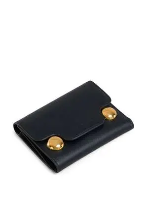 Marni Trunkaroo Trifold Leather Wallet - Black