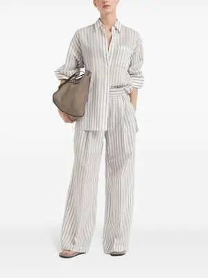 Brunello Cucinelli Pinstriped Trousers