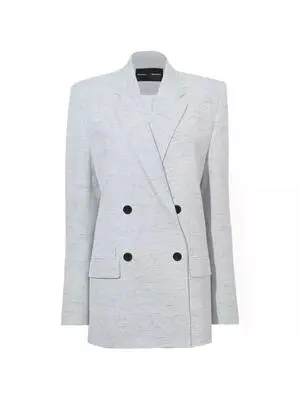 Proenza Schouler Hadley Mélange-effect Blazer - Grey