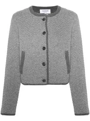 Thom Browne Herringbone 3d-knit Cardigan