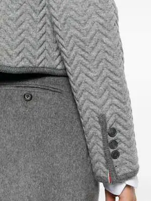 Thom Browne Herringbone 3d-knit Cardigan
