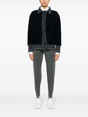 Thom Browne Speckled-trim Wool Cardigan