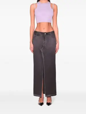 FLEUR DU MAL Silk Maxi Skirt