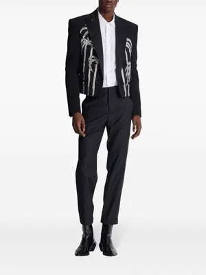 Balmain Palm Tree-print Blazer