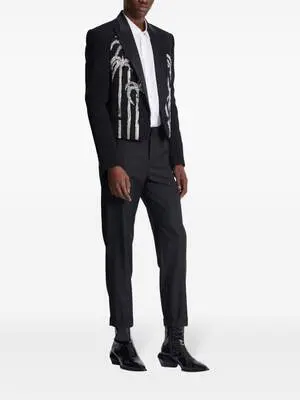 Balmain Palm Tree-print Blazer