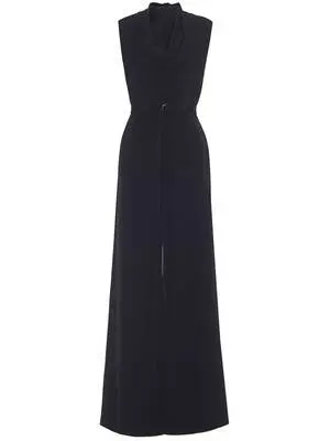 Adam Lippes Blythe Silk Jumpsuit - Black