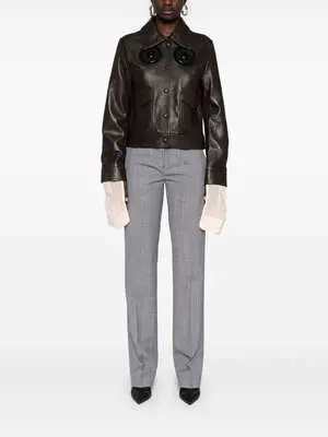 Coperni Appliqué Leather Jacket