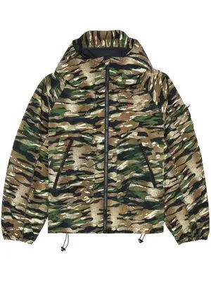 DIESEL® Camouflage-print Hooded Windbreaker