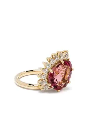 Pascale Monvoisin 18kt Yellow Tourmaline And Diamond Ring - Gold