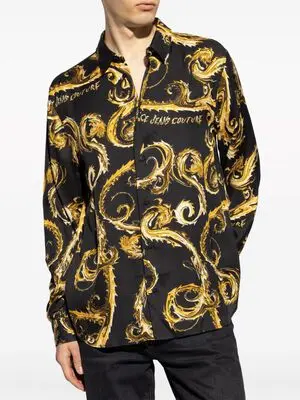 Versace Watercolor Couture-print Shirt