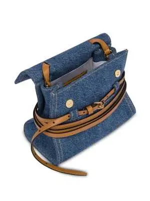 Moschino Tie Me Denim Tote
