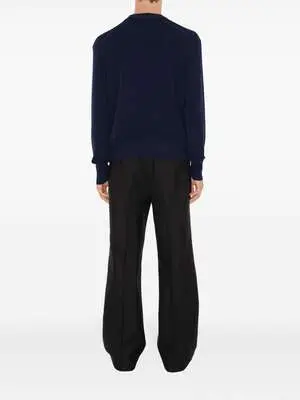 Burberry Fine-knit Wool Jumper - Blue