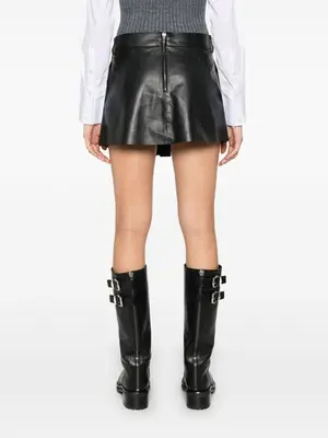MANOKHI Amari Leather Mini Skirt