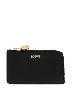 Loewe Pebble Calf Leather Cardholder - Black