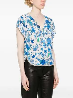 Zadig&Voltaire Tiffiny Floral-print Crepe Blouse