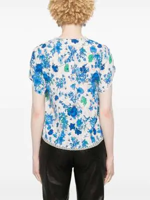 Zadig&Voltaire Tiffiny Floral-print Crepe Blouse