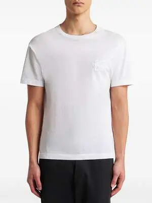 Etro Logo-embroidered Cotton T-shirt - White