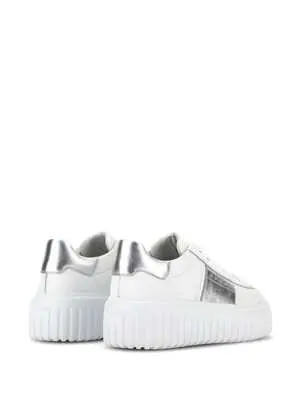 Hogan H-stripes Lace-up Sneakers - White