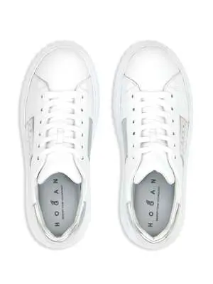 Hogan H-stripes Lace-up Sneakers - White