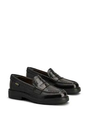 TOD'S Brogue-trim Leather Loafers
