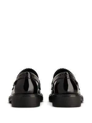 TOD'S Brogue-trim Leather Loafers
