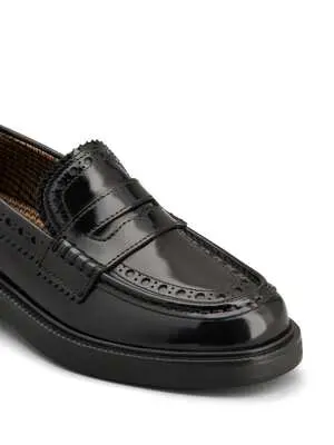 TOD'S Brogue-trim Leather Loafers