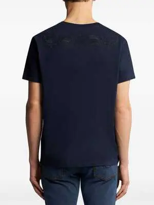 Etro Logo-embroidered Cotton T-shirt
