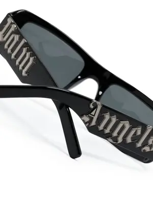 Palm Angels Kerman Rectangle-frame Sunglasses - Black