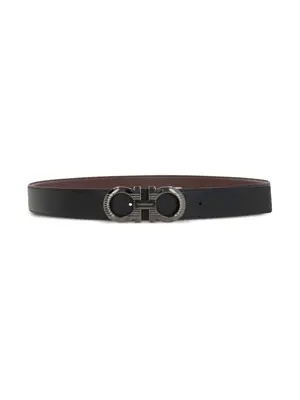 FERRAGAMO Gancini-buckle Leather Belt - Brown