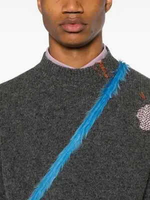 Marni Shetland Ripped-detail Jumper