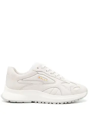 Bally Panelled Leather Sneakers - White