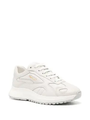 Bally Panelled Leather Sneakers - White