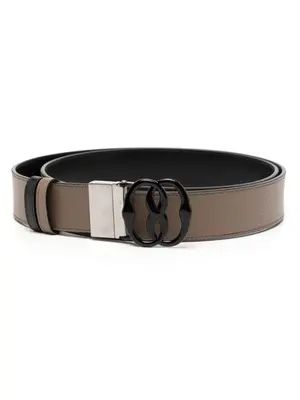 Bally Logo-buckle Reversible Leather Belt - Brown