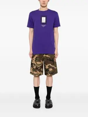 Off-White Graphic-print Cotton T-shirt - Purple