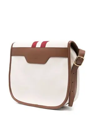Bally Two-stripe Detail Flap Messenger Bag