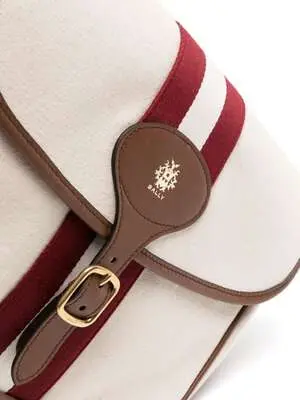Bally Two-stripe Detail Flap Messenger Bag
