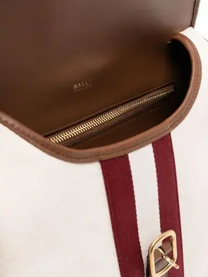 Bally Two-stripe Detail Flap Messenger Bag
