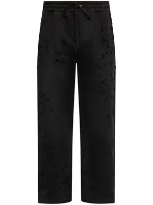 Amiri Distressed-finish Track Pants - Black