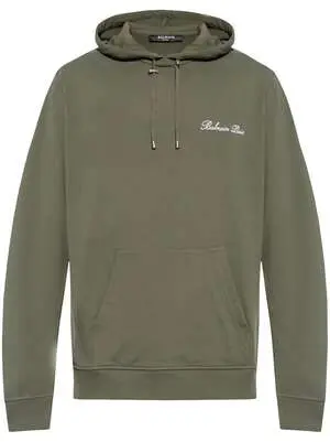 Balmain Logo-embroidered Hoodie