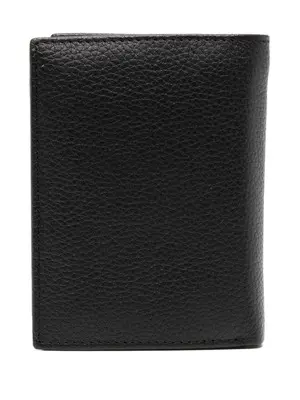BOSS Logo-plaque Leather Wallet - Black