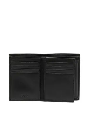 BOSS Logo-plaque Leather Wallet - Black