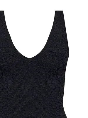 Hunza G Sadie Seersucker Swimsuit - Black